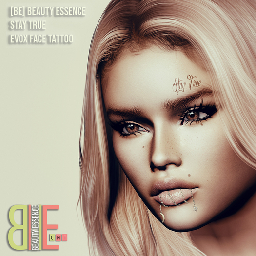 Second Life Marketplace - [BE] Beauty Essence Stay True Face Tattoo (wear)